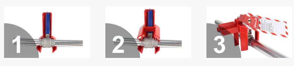 Adjustable Ball Valve Lockout ABVL01 - Lockey