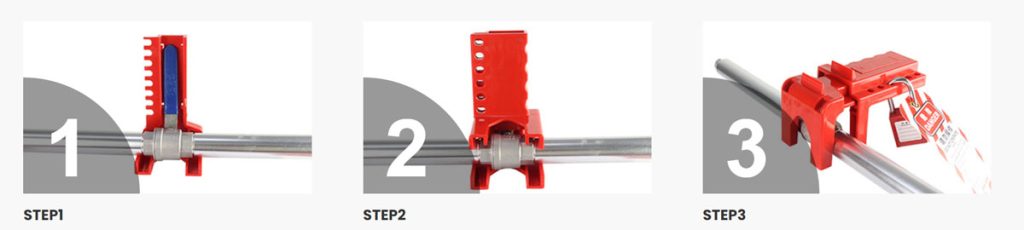 Adjustable Ball Valve Lockout ABVL05 - Lockey