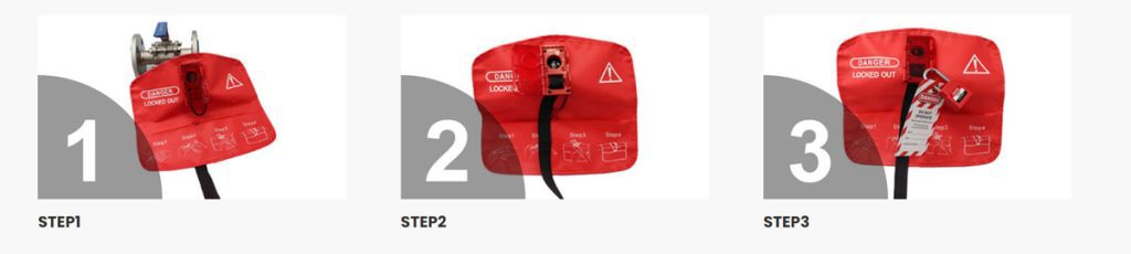 Universal Ball Valve Lockout UBVL21 - Lockey